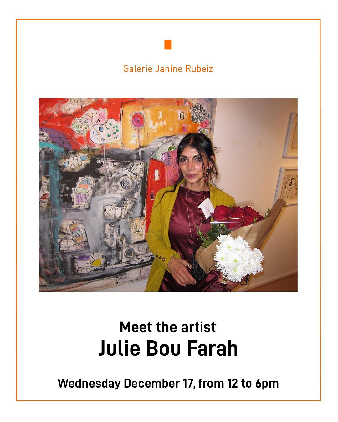 MEET THE ARTIST, JULIE BOU FARAH - Agenda Culturel